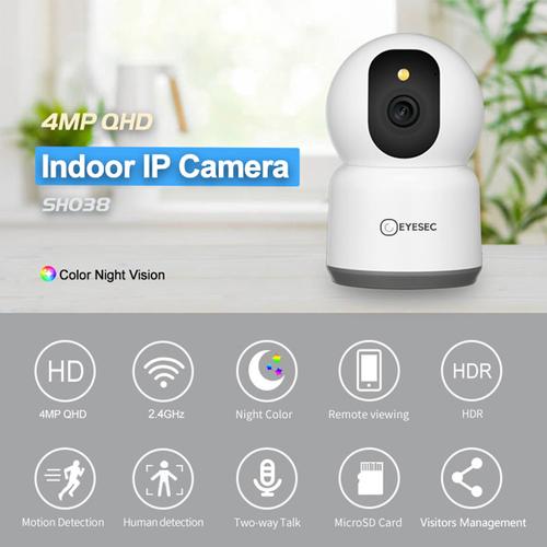 Jual EYESEC CCTV Wifi 4MP IP Camera CCTV Indoor 360° PTZ Smart Kamera ...