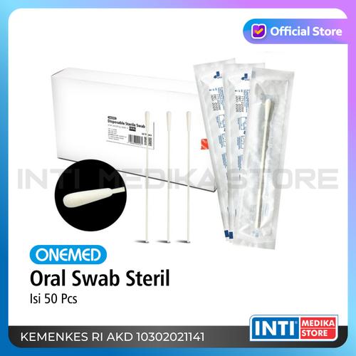 Jual ONEMED - Oral Swab Steril | Disposable Flocked Swab Oro - Kota ...