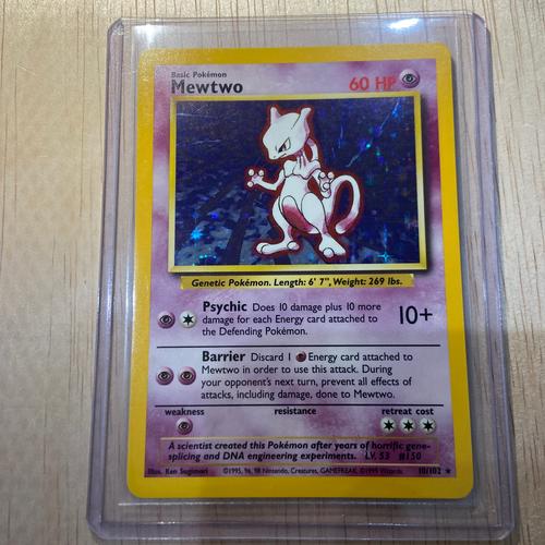 Jual Kartu Pokemon TCG EN English WOTC Base Set Mewtwo Holo - Jakarta ...