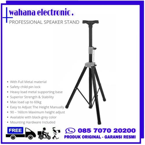 Jual R330 STANDING BRACKET DUDUKAN SPEAKER STAND TRIPOD STUDIO FULL METAL - R330 FULL METAL ...