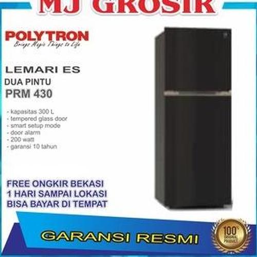 Jual KULKAS POLYTRON PRM 430 LEMARI ES 2 PINTU TEMPERED GLASS - Kota ...