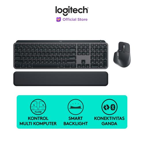 Jual Keyboard Mouse Logitech MX Keys S Combo Wireless Bluetooth - Kota ...