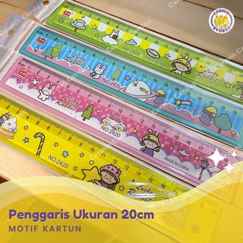 Jual Penggaris Ukuran 20cm Motif Kartun Lucu Alat Tulis Sekolah Anak ...