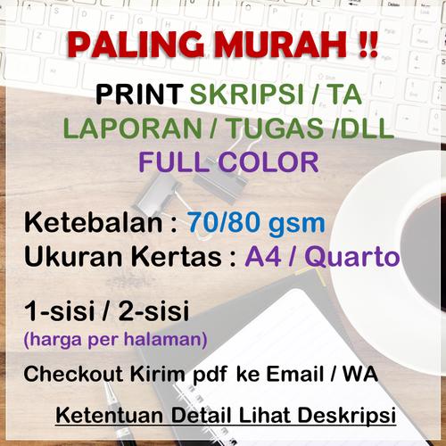 Jual Print Tugas Laporan Makalah Tesis Skripsi Disertasi Laporan - A4 ...