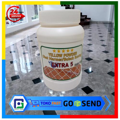 Jual GROSIR Extra 5 Yellow Powder, Obat Poles Marmer kemasan botol ...