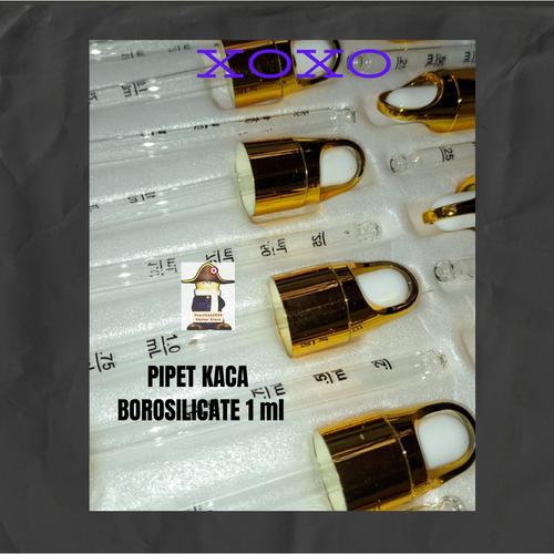 Promo Pipet Tetes Ukur Kaca Ring Gold 1 mL / Drop Pipet / Maat Skala ...