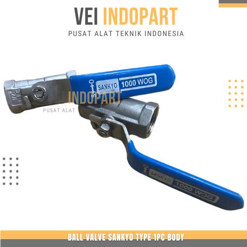 Jual 1" Ball Valve Sankyo / Keran Air Stainless Steel 1" - Jakarta ...