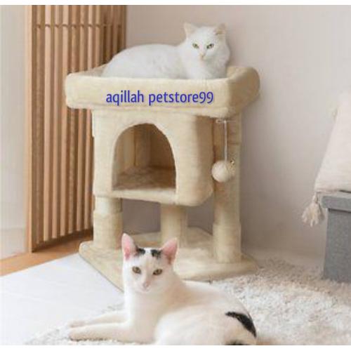 Jual Cat tree condo rumah box kucing dan tiang garukan size 40cm - Kab ...