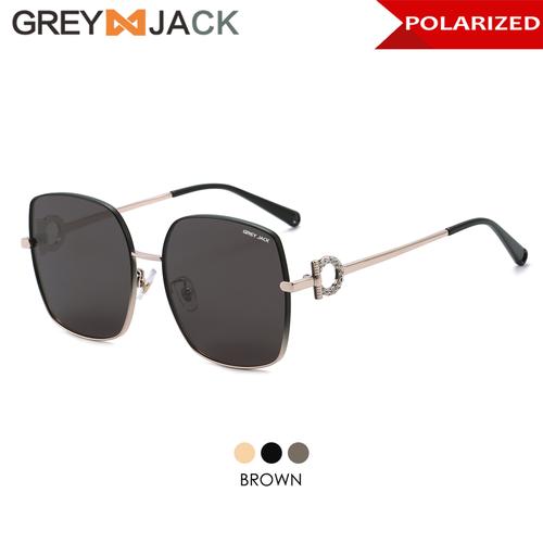 Promo Grey Jack Kacamata Hitam Wanita Polarized Model Oversized Anti UV ...