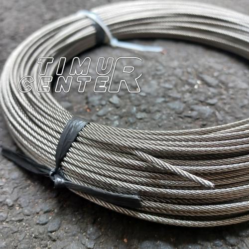 Jual Tali Kawat Seling Baja 4 mm Wire Rope Stainless Steel - Jakarta Timur - TimurCenter | Tokopedia