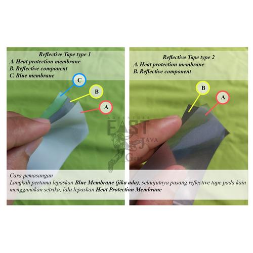 Jual Seam Seal Reflective Tape pemasangan heat press bukan dijahit ...