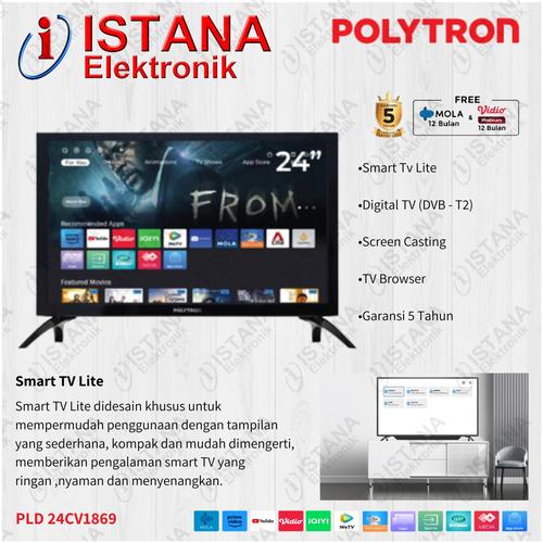 Promo POLYTRON LED 24 INCH SMART DIGITAL TV PLD 24CV1869 Cicil 0% 3x ...