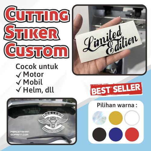 Jual Stiker Cutting nama, sticker custom komunitas / toko masking decal ...