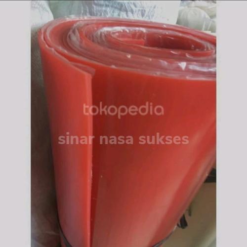 Jual Silicone Rubber Sheet Merah 8mm x 20cm x 100cm / Karet Silicone ...