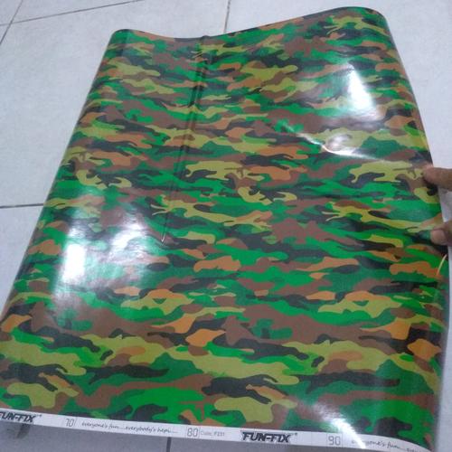 Jual stiker Skotlet motif ARMY (tentara)warna hitam,coklat,hijau,lebar 50cm - Jakarta Barat ...