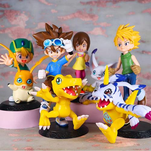 Jual Figure Digimon Set 9 Pcs Agumon Gabumon Piyomon Patamon Palmon ...
