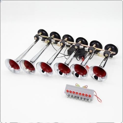 Jual Klakson Basuri Telolet 6 Corong Horn Tech 12v 24v Truk 8 Suara ...