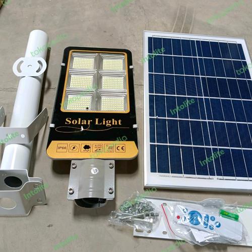 Jual Lampu Jalan solar cell 200 W PJU solar 200w PJUTS Cahaya Kuning ...