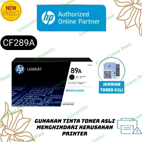 Jual HP 89A Black Original Laserjet Toner Cartridge CF289A - Jakarta ...