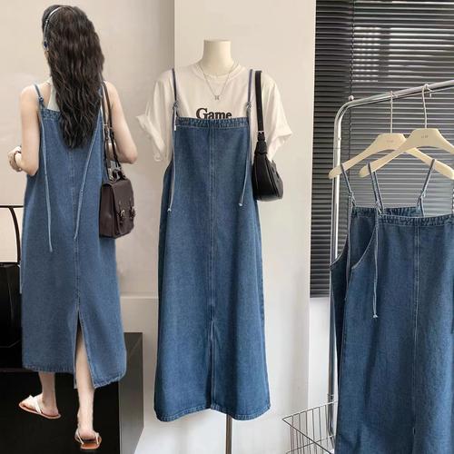 Jual Overall Jeans Panjang Wanita Rok Suspended Dress Rok Jeans Panjang ...
