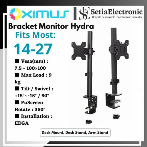 Jual Bracket Monitor 13 - 27 Inch, Stand Jepit Meja Adjustable All ...