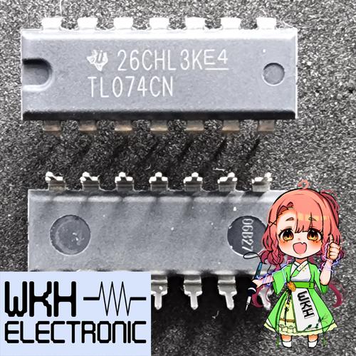 Jual ORIGINAL TL074CN DIP TL074 TL 074 074CN Quad JFET Op Amp - Kota Surabaya - WKH Elektronik ...