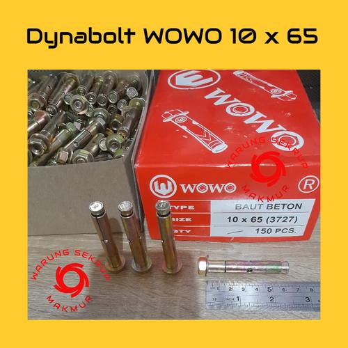 Jual Dynabolt WOWO 10x65 Dinabolt Baut Beton 10 x 65 (5 pcs) - Kab ...