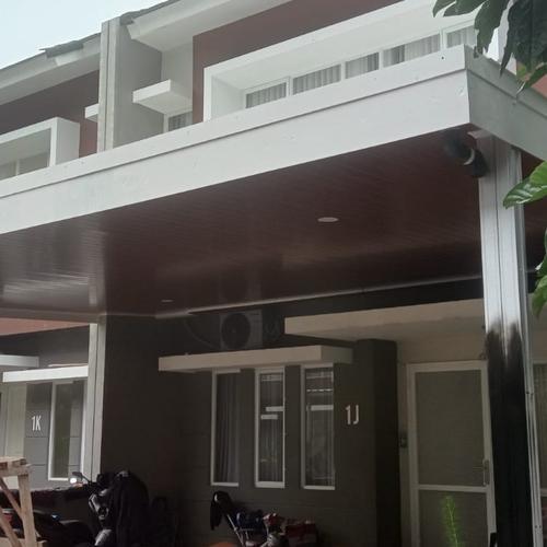 Jual kanopy rangka baja ringan+alderon singgel layer+plafon pvc - Kota ...