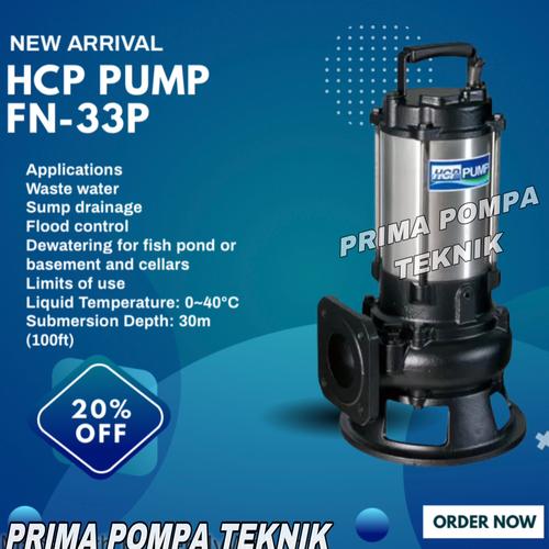 Jual pompa celup air limbah HCP FN-33P Pompa celup Air kotor 3Hp 3" 1 Phase - Jakarta Barat ...