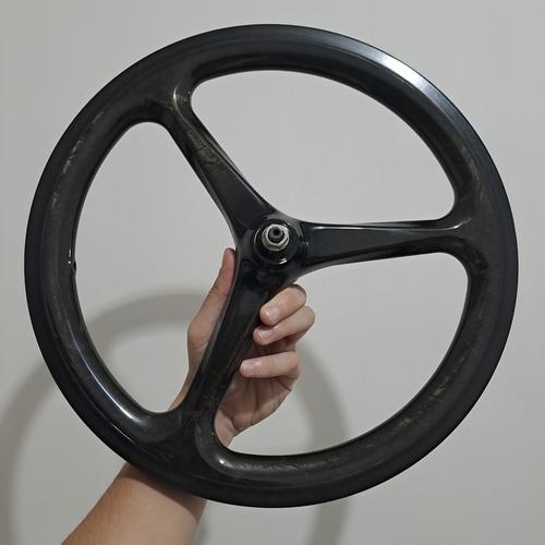 Jual velg wheelset 3 spoke carbon luce vbrake ubrake rim 16 349 front ...