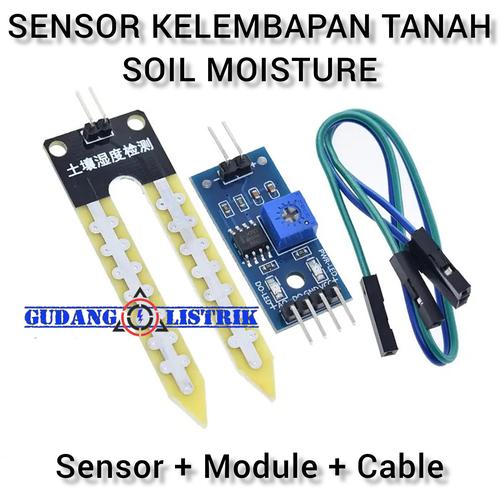 Jual Soil Moisture Sensor Hygrometer Sensor Kelembapan Tanah Arduino ...