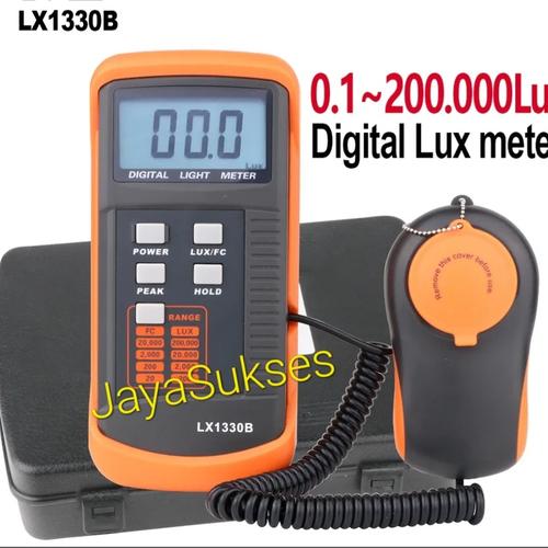 Jual LUX METER ALAT UKUR INTENSITAS CAHAYA LX1330B. Digital 0.1~200.000 ...