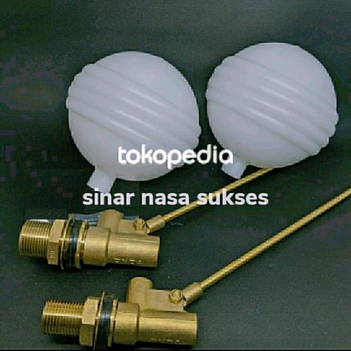 Jual Floating Valve Bola Pelampung Tangki Kuningan drat 11/2" inch ...