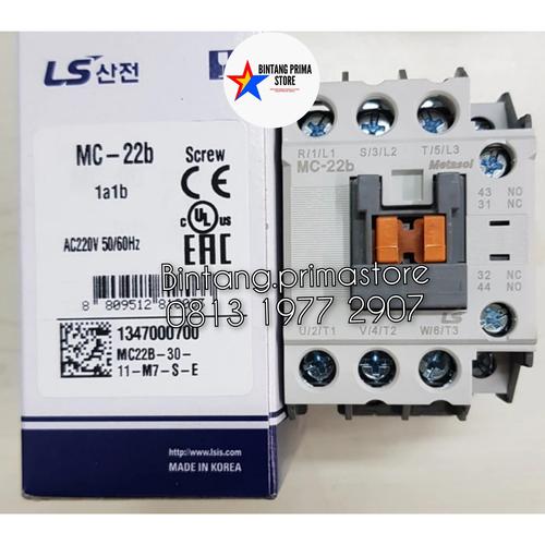 Jual Kontaktor / Contactor Metasol MC-22B 3P 22AF 220V AC LS Electric ...
