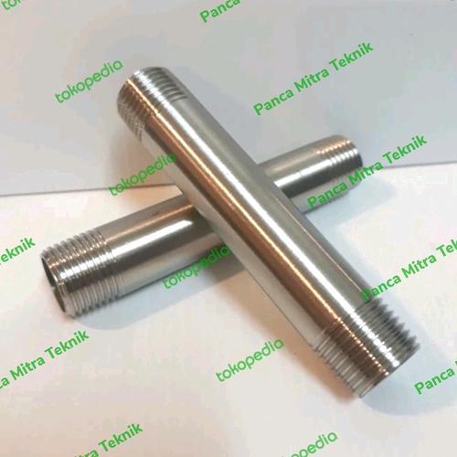 Jual Pipa Nepel 1/4" inch (10cm) Stainless Steel SS304 - Jakarta Barat - Panca Mitra Teknik ...
