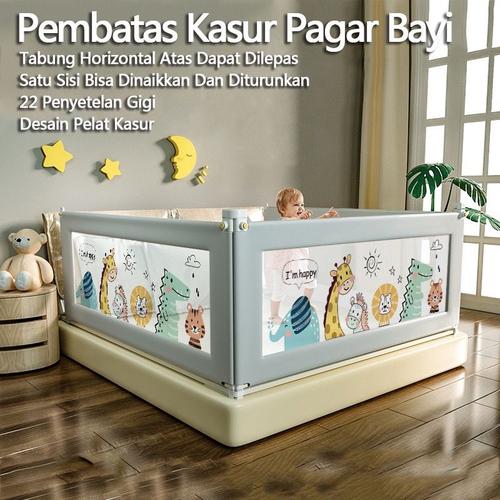 Jual Baby Bedrail Baby Bed Rail Safety Guard Anti Drop Bedguard Fence ...