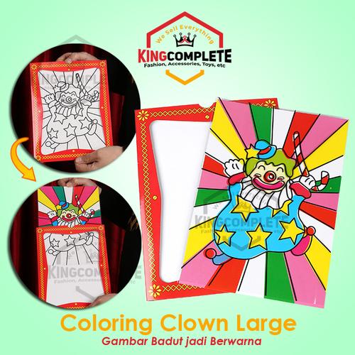 Promo Coloring Clown Large Size Alat Sulap Badut Warna Besar - Kota ...