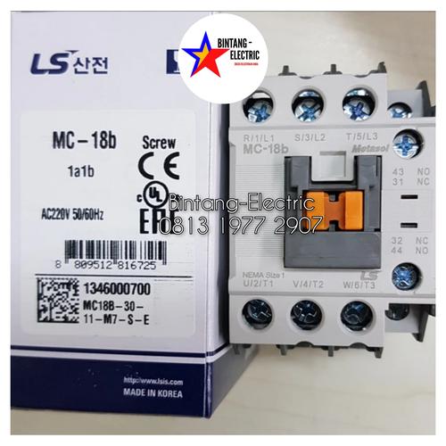 Jual Kontaktor / Contactor Metasol MC-18B 3P 22AF 220V AC LS Electric ...