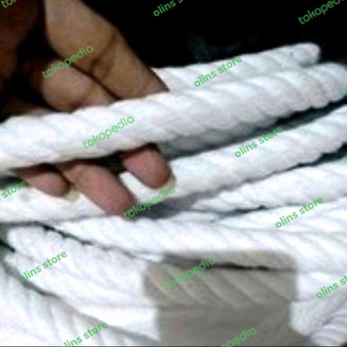Jual tali tambang kain /tali tambang putih/tali besar ukuran18mm,20mm ...
