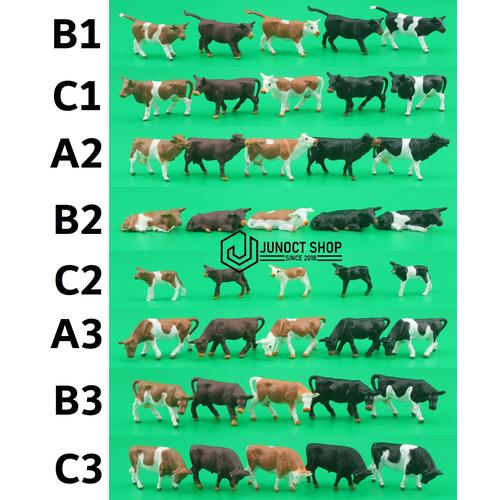 Jual Miniatur Hewan Sapi Perternakan 1:87 HO Scale 1:75 1:64 Maket ...