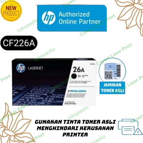Jual HP 26A Black Original Laserjet Toner Cartridge CF226Aa - Jakarta ...