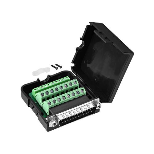 Jual DB25 Terminal Connector With Cover Male Terminal 25 Pin - Male ...