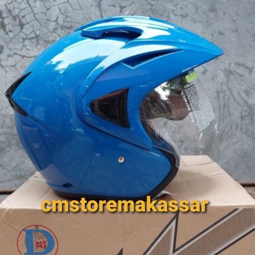 Jual Helm HIU Arrow Warna Biru Standar Angkatan Laut Double Visor Clear ...