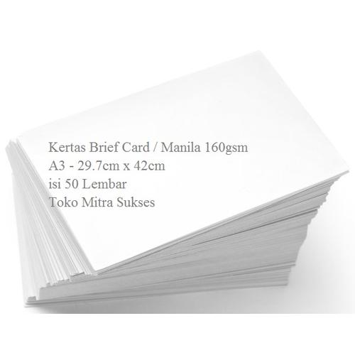 Jual A3+ Kertas Brief Card - BC - Kertas Manila 160GSM A3+ isi 50 ...