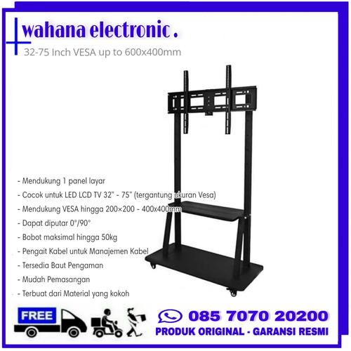 Jual STANDING ROTATE BRACKET STAND RODA TV LED PUTAR 32 55 65 UPTO 75 ...