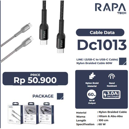 Jual kabel data type c to type c fast charging Rapa Dc1013 - Kota ... Jual kabel data type c to type c fast charging Rapa Dc1013 - Kota ...