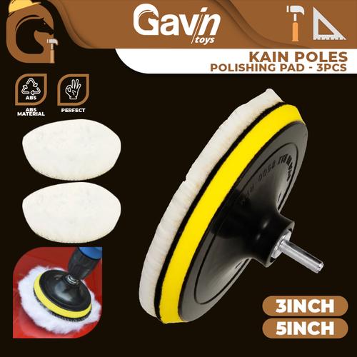 Jual Kain Poles Mobil Polishing Pad Wool Polisher 80mm Wol Poles Mobil ...