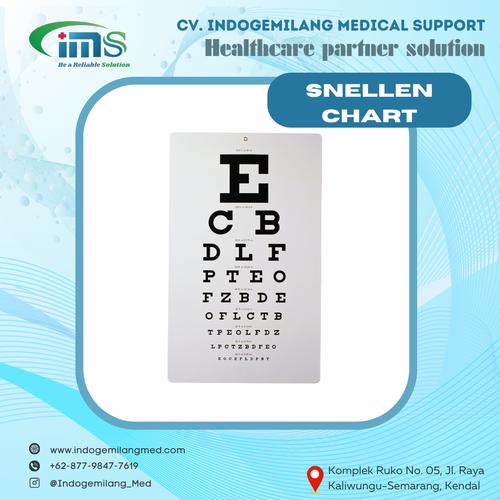 Jual Snellen Chart / Bagan Test Ketajaman Mata / Kertas test mata - Kab ...