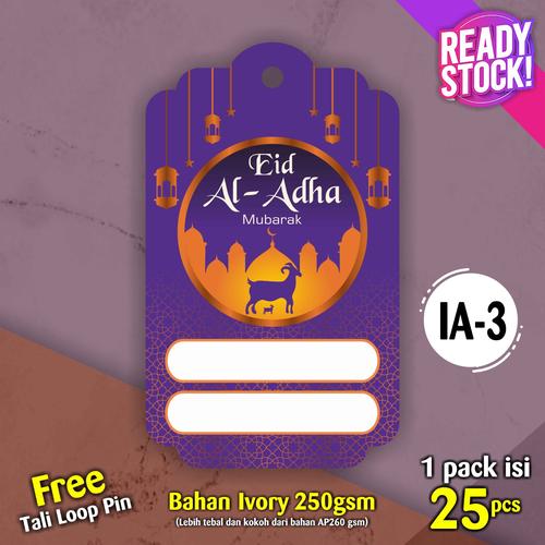 Jual Hangtag Hang Tag Idul Adha Kurban Qurban Label Kartu Ucapan - IA-3 ...