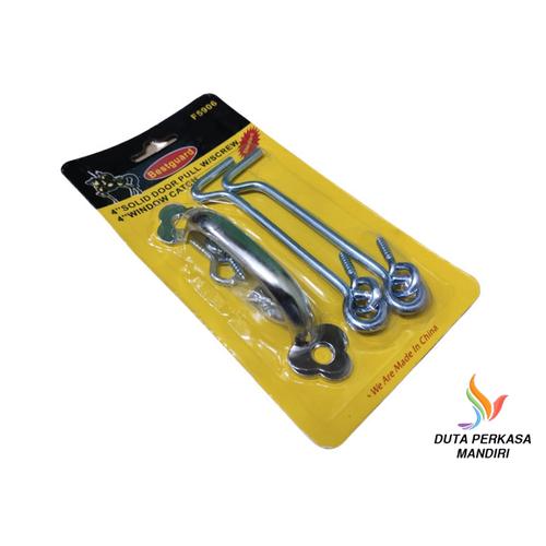 Jual Tarikan Laci Handle + Hak Angin Hook Cantolan Jendela 4 Inch ...